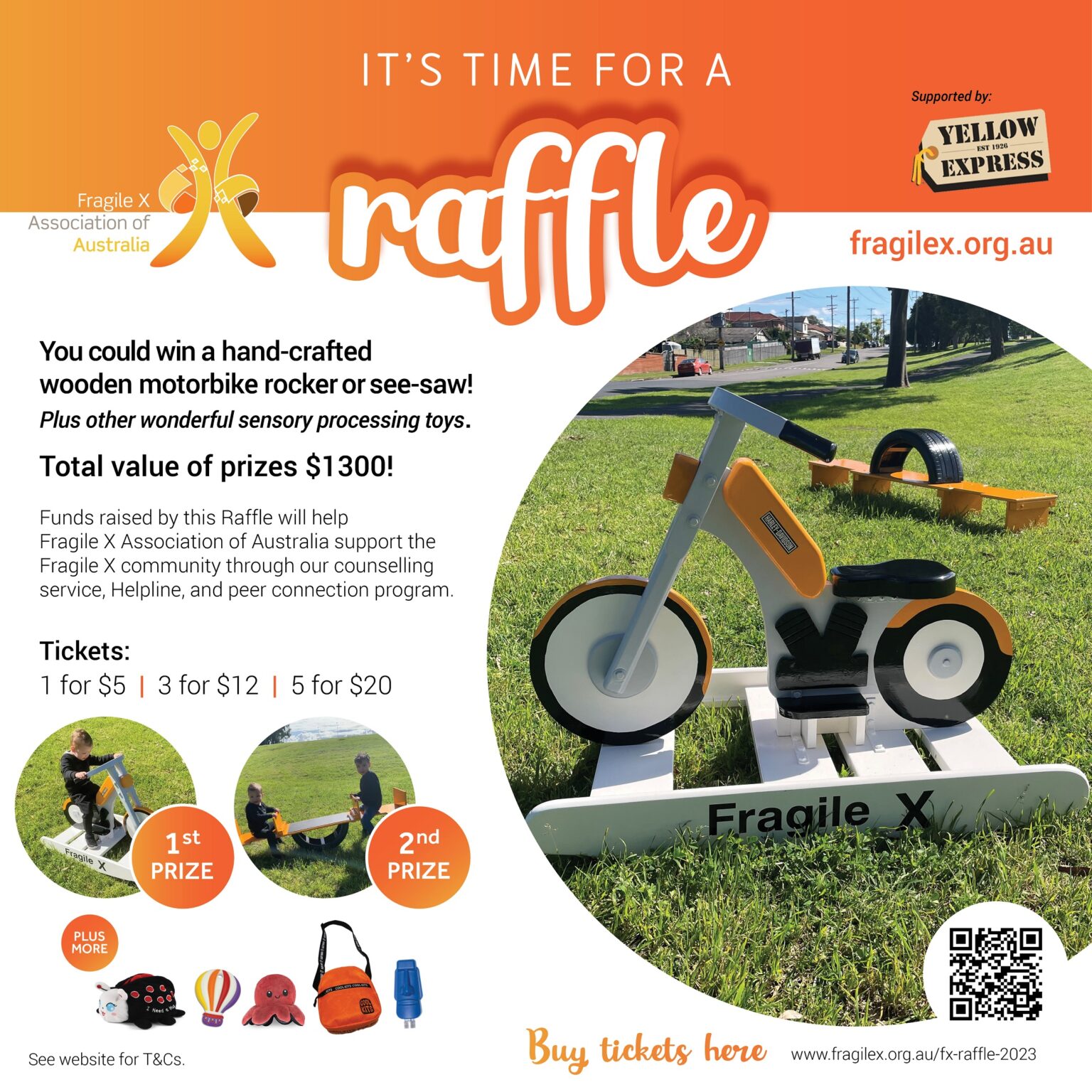 FX Raffle Prize Winners - Announcement - Fragile X Association of Australia